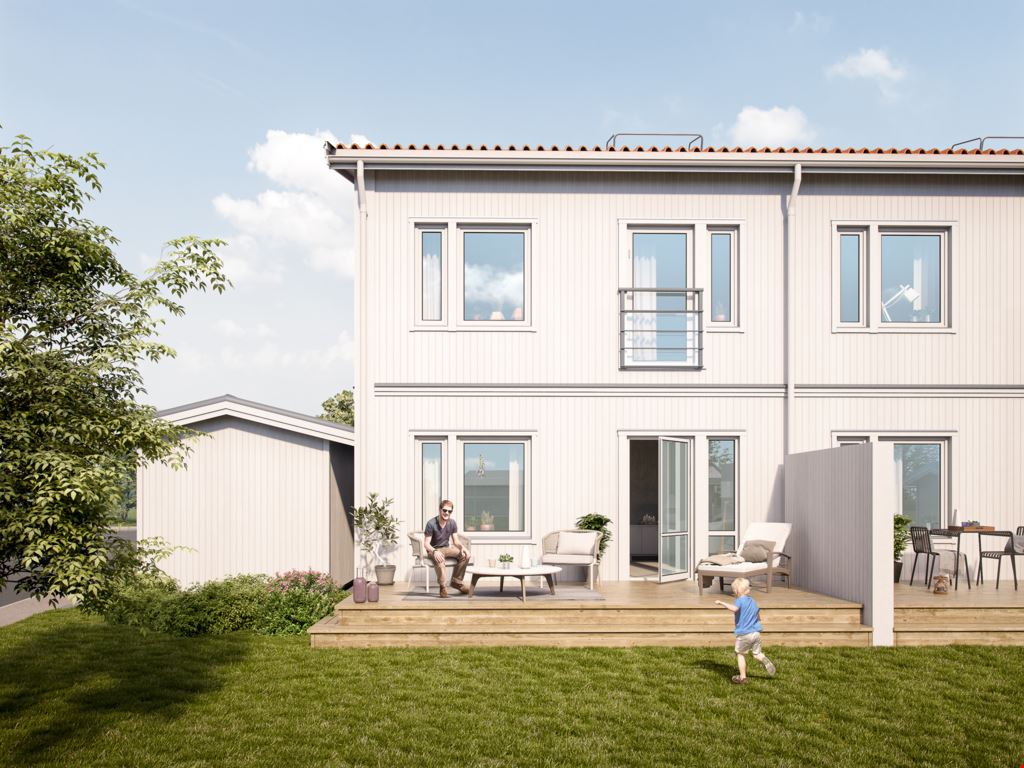 Brf Lövängen | Nyproduktion av moderna radhus i Falköping - OBOS